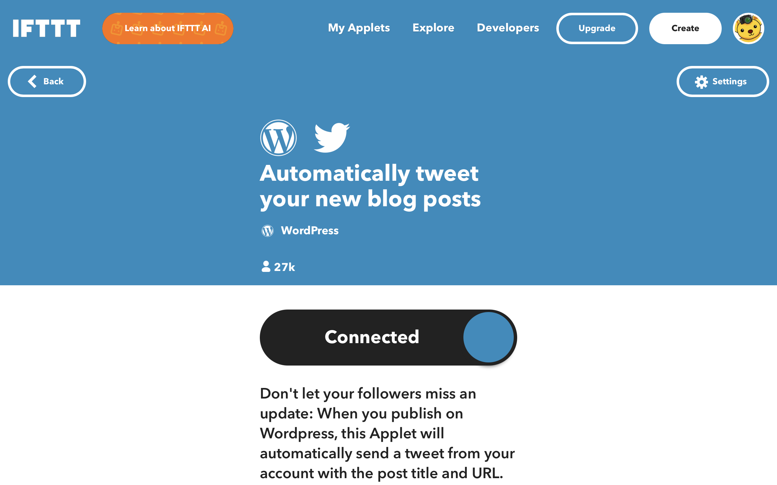 WordPress – Twitter 自動投稿 (IFTTT連携) | クマデジタル